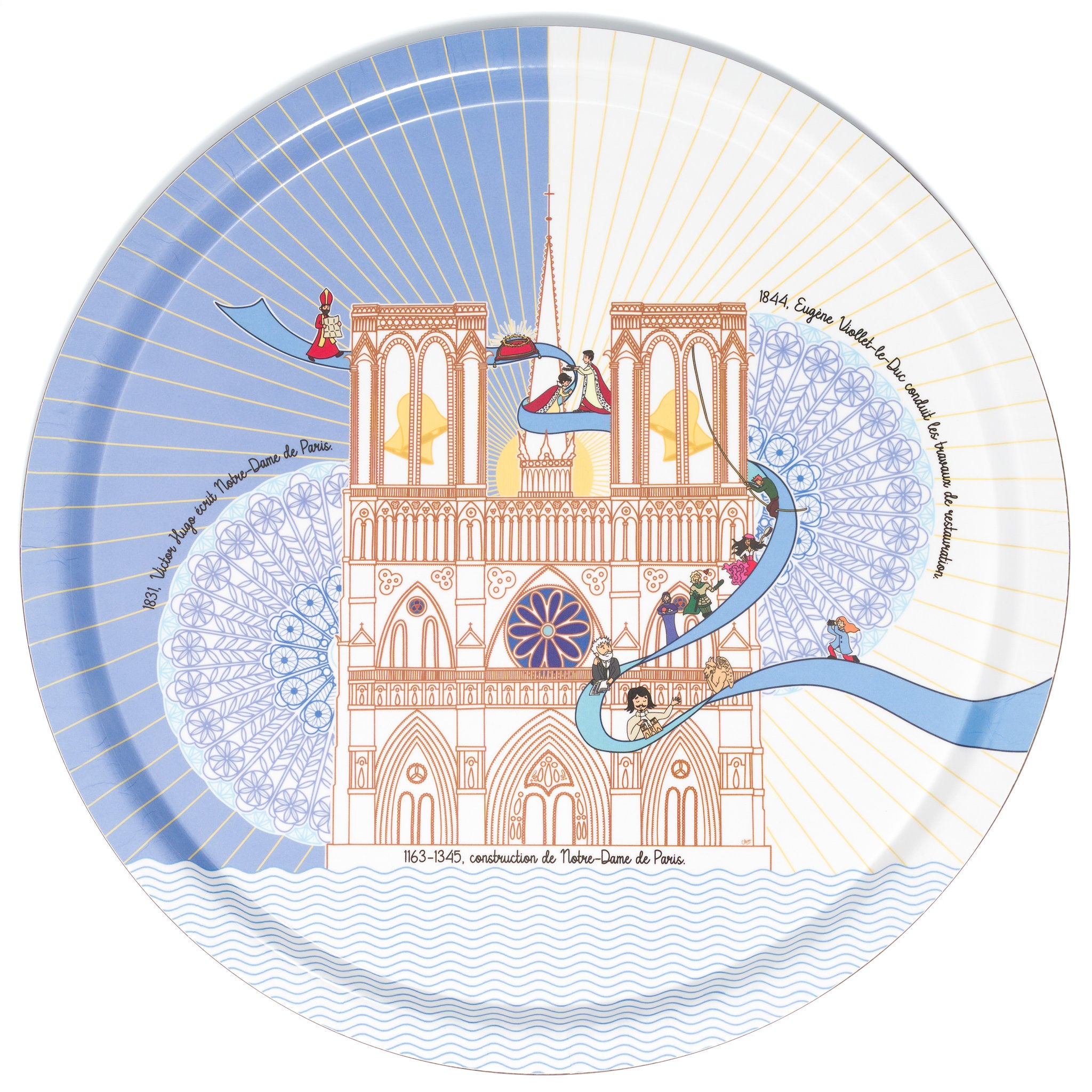 Plateau bois stratifié - Notre Dame de Paris - Made in France – Ours ...
